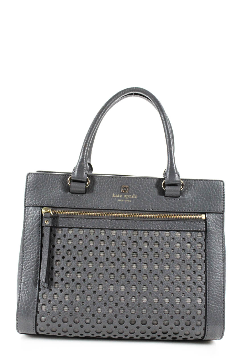 Kate Spade Gray Purse Leather | semashow.com