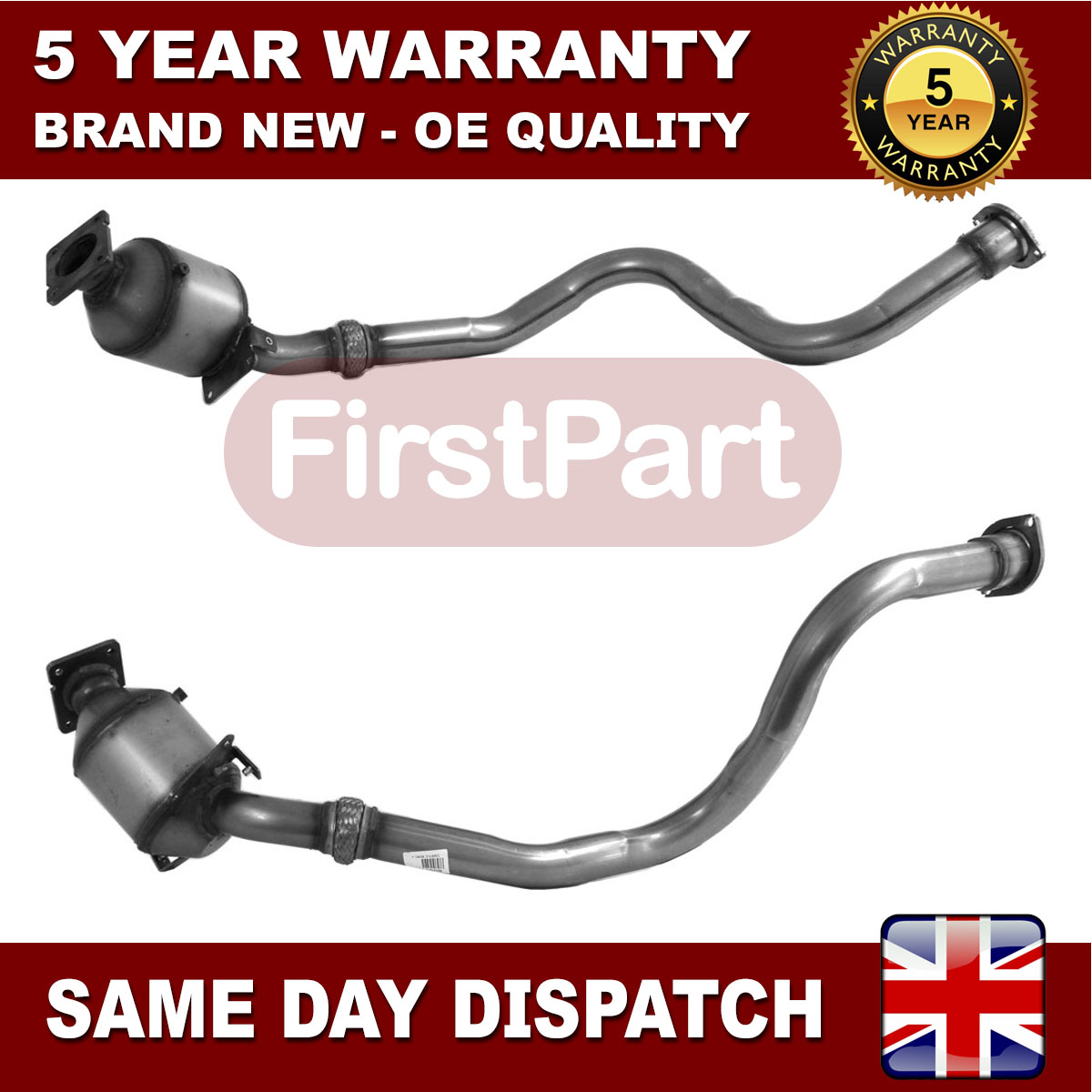 Fits Land Rover Defender 2.4 TD4 FirstPart Catalytic Converter Euro 4 ...