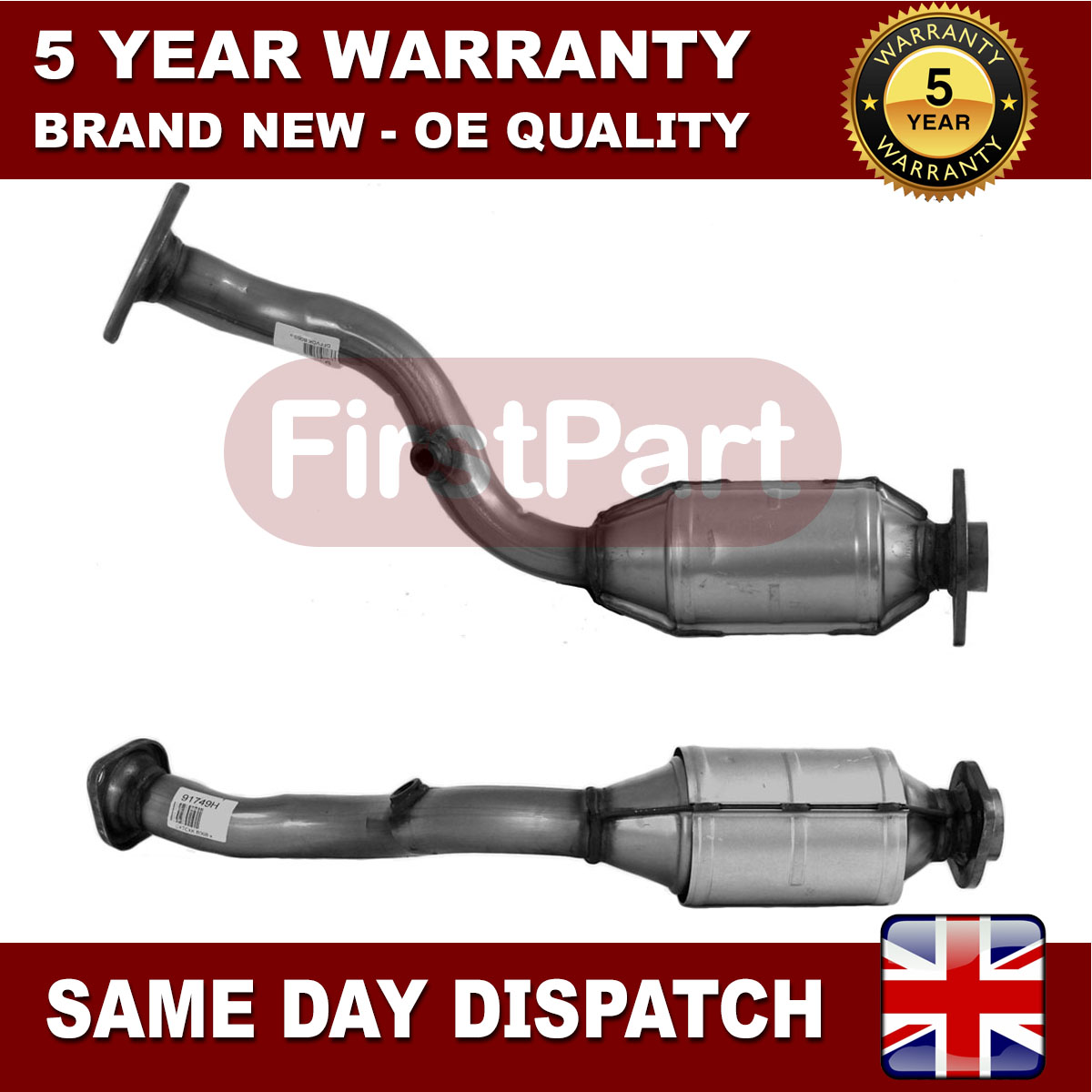 Fits Nissan Qashqai 2.0 FirstPart Rear Catalytic Converter Euro 4 ...