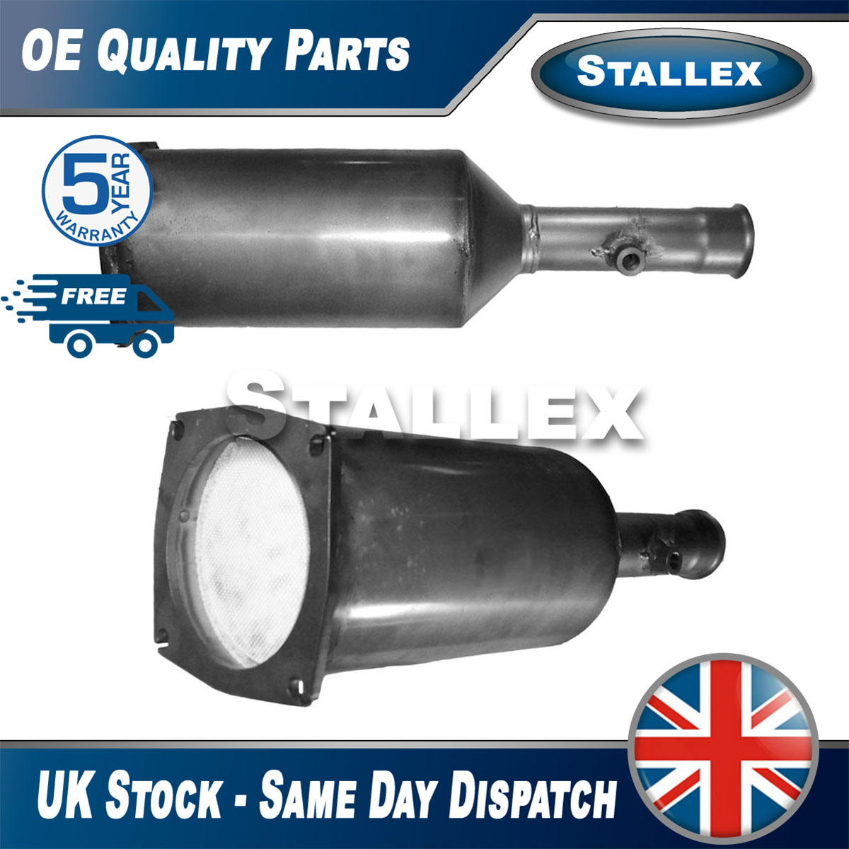 Fits C5 407 2.0 HDi Diesel Particulate Filter DPF Euro 5 Stallex 174063 ...