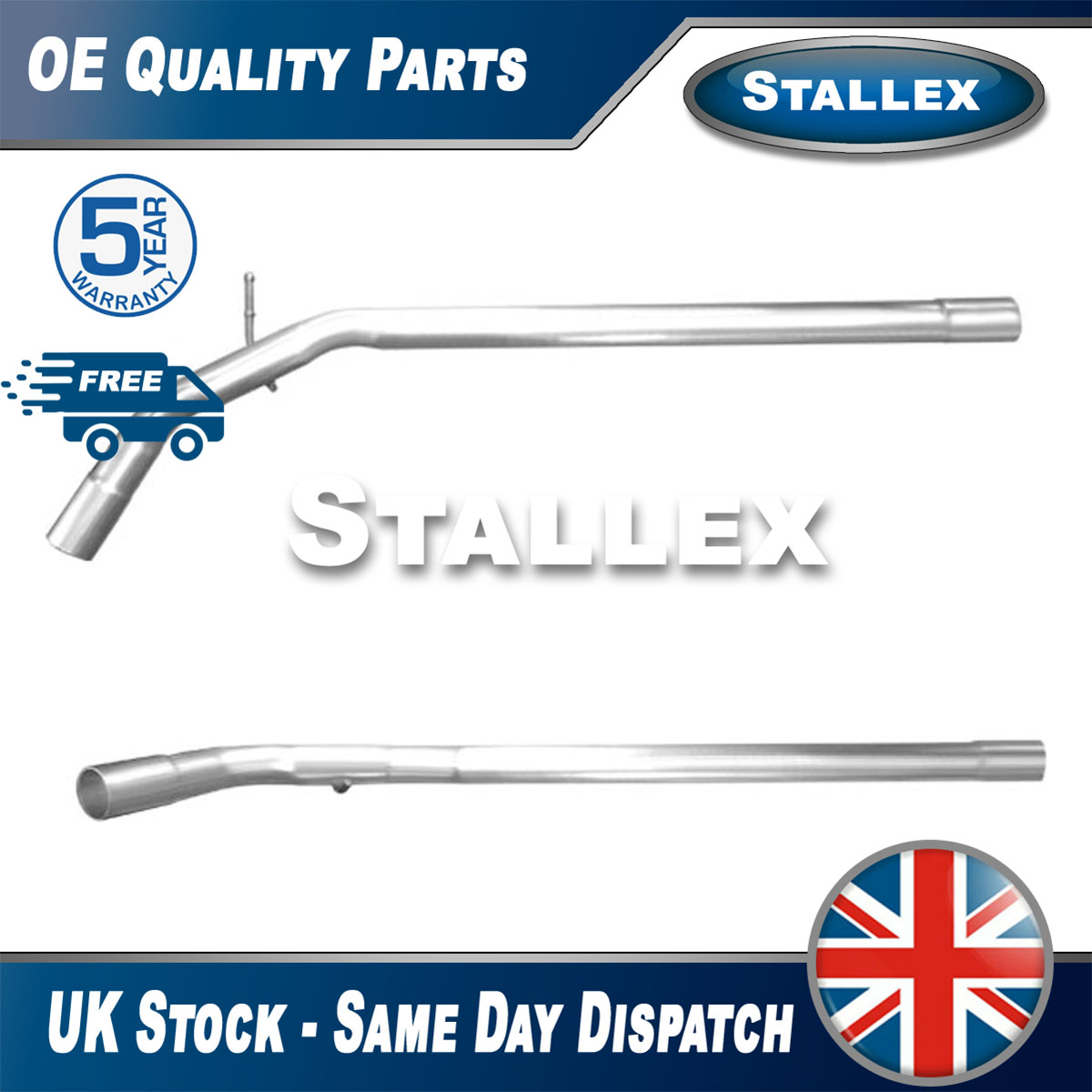 Fits Renault Modus 2004-2010 1.5 dCi Exhaust Pipe Euro 4 Rear Stallex ...