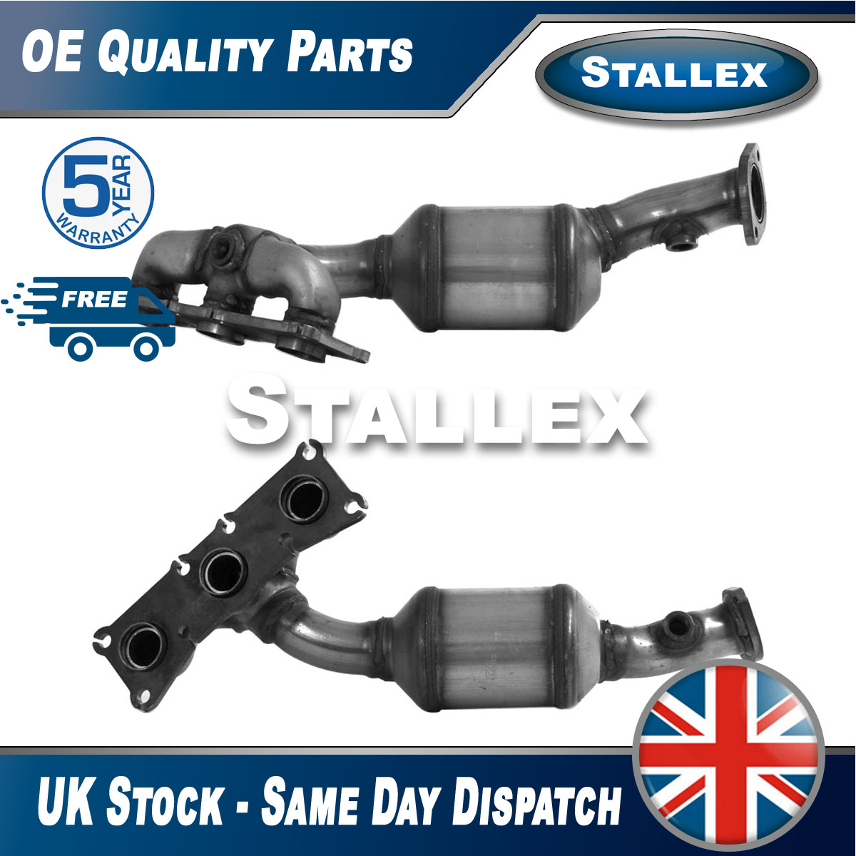 Fits BMW 3 Series 1 2.5 3.0 Catalytic Converter Euro 4 Stallex ...