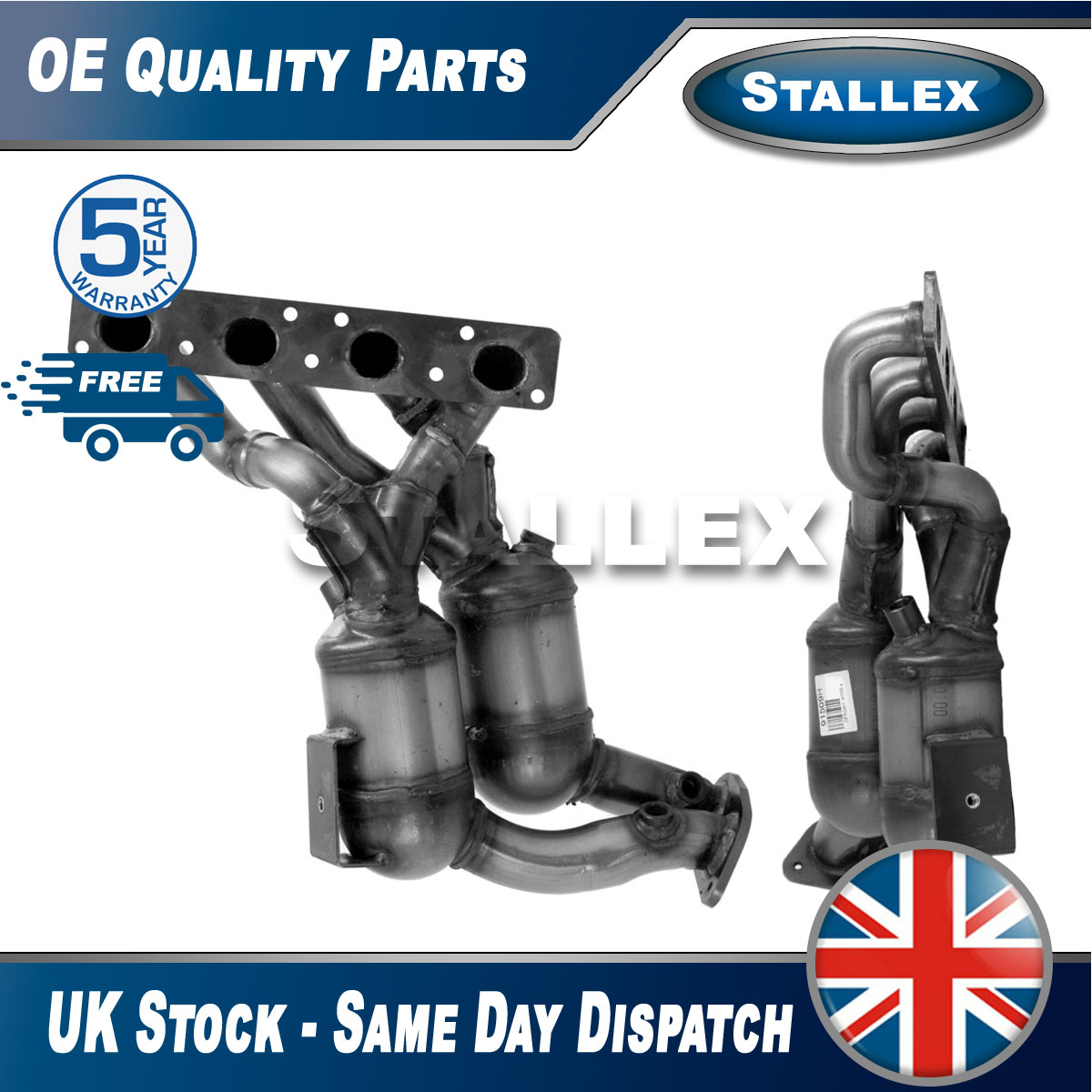 Fits BMW 3 Series 1 2.0 Catalytic Converter Euro 4 Front Stallex ...