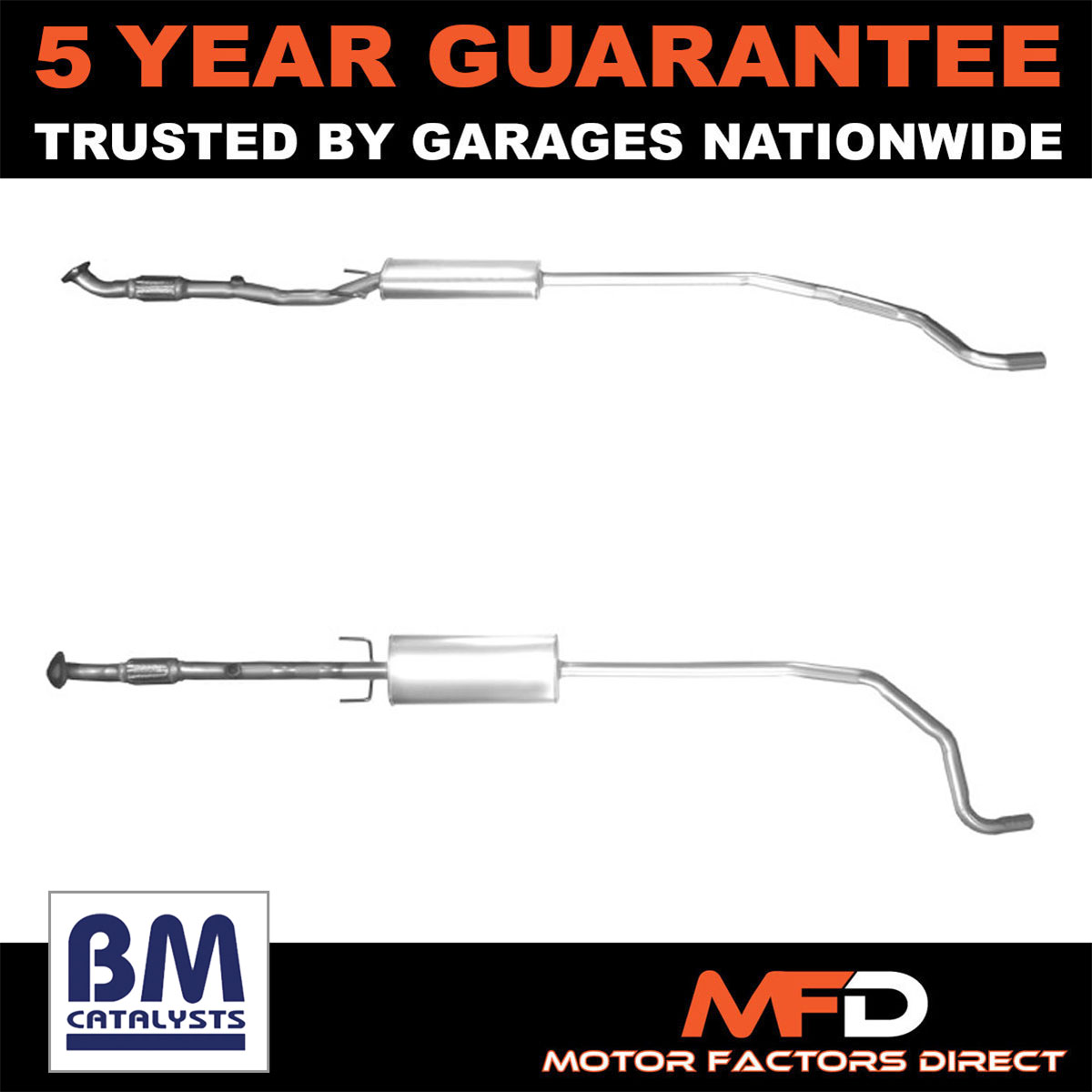 Fits Vauxhall Corsa 2000-2014 1.0 BM Centre Exhaust Pipe Euro 4 5852596 ...