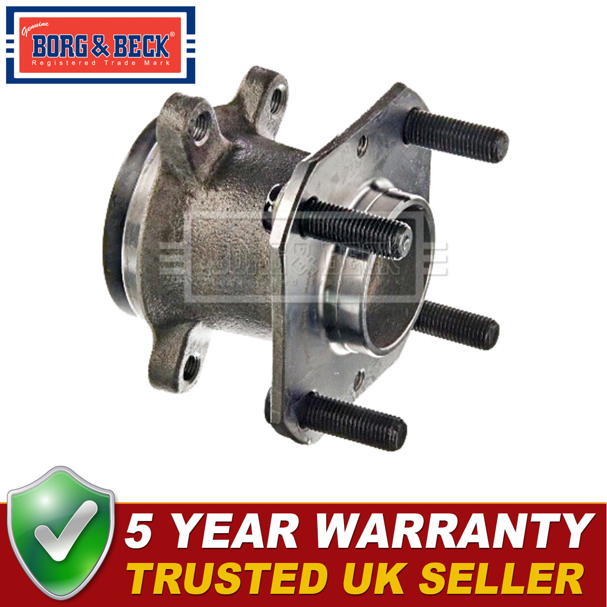 Borg & Beck Rear Wheel Bearing Kit Fits Mazda 2 2014- 1.5 D D09H2615X ...