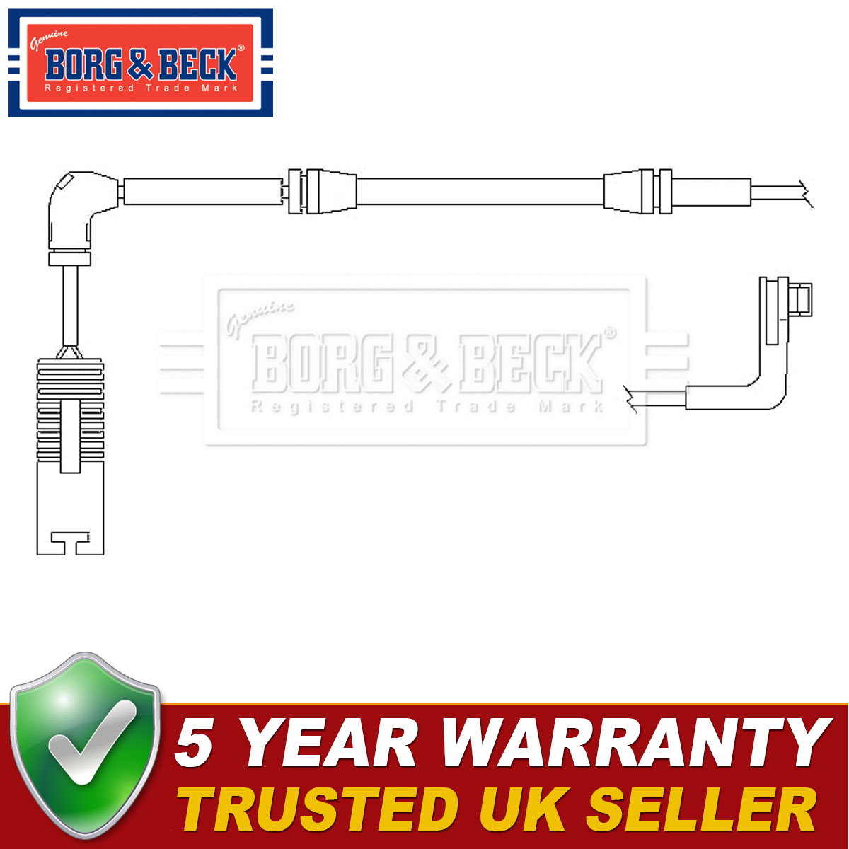 Borg & Beck Rear Brake Pad Wear Sensor Fits BMW 5 Series 6 #1 ...