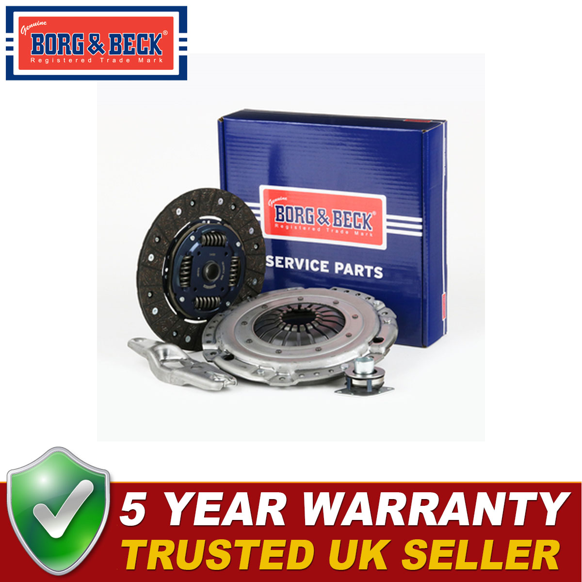 Borg & Beck Clutch Kit Fits VW Golf Audi A3 Seat Leon 1.4 03C141031D ...