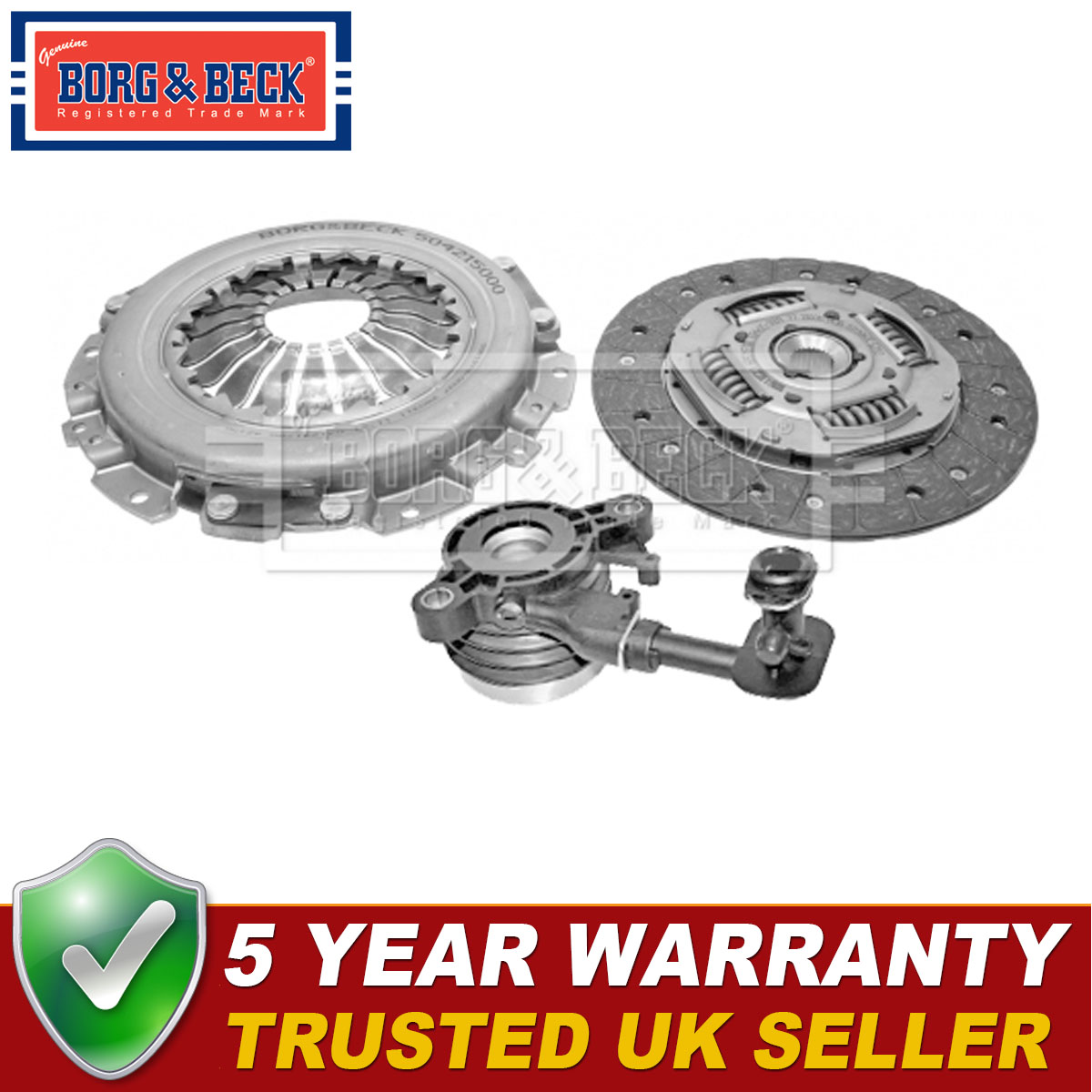 Borg & Beck Clutch Kit Fits Renault Clio Kangoo Nissan Note NV200 1.5 ...