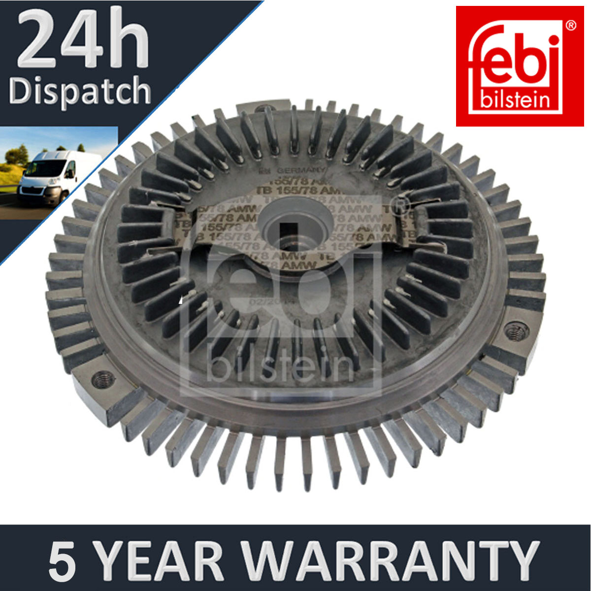 Adatto a Mercedes Sprinter 2000-2006 2.1 CDi 2.7 Febi frizione ventola radiatore 5103623AA