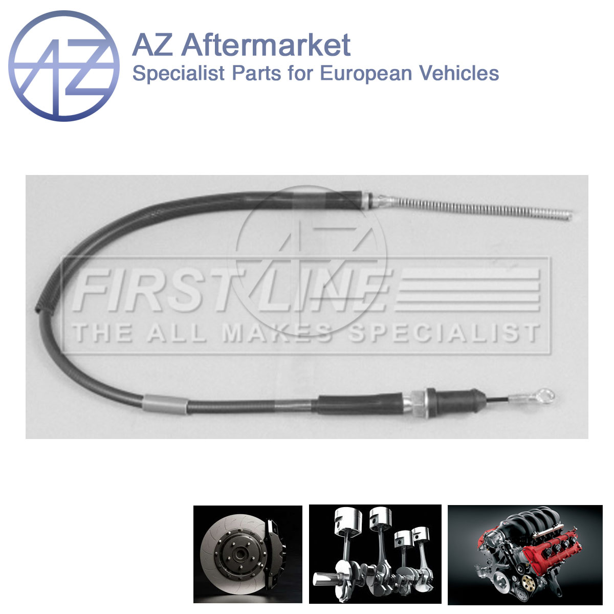 Fits Land Rover Defender 2.5 D TD5 TDi 3.9 AZ Front Hand Brake Cable ...