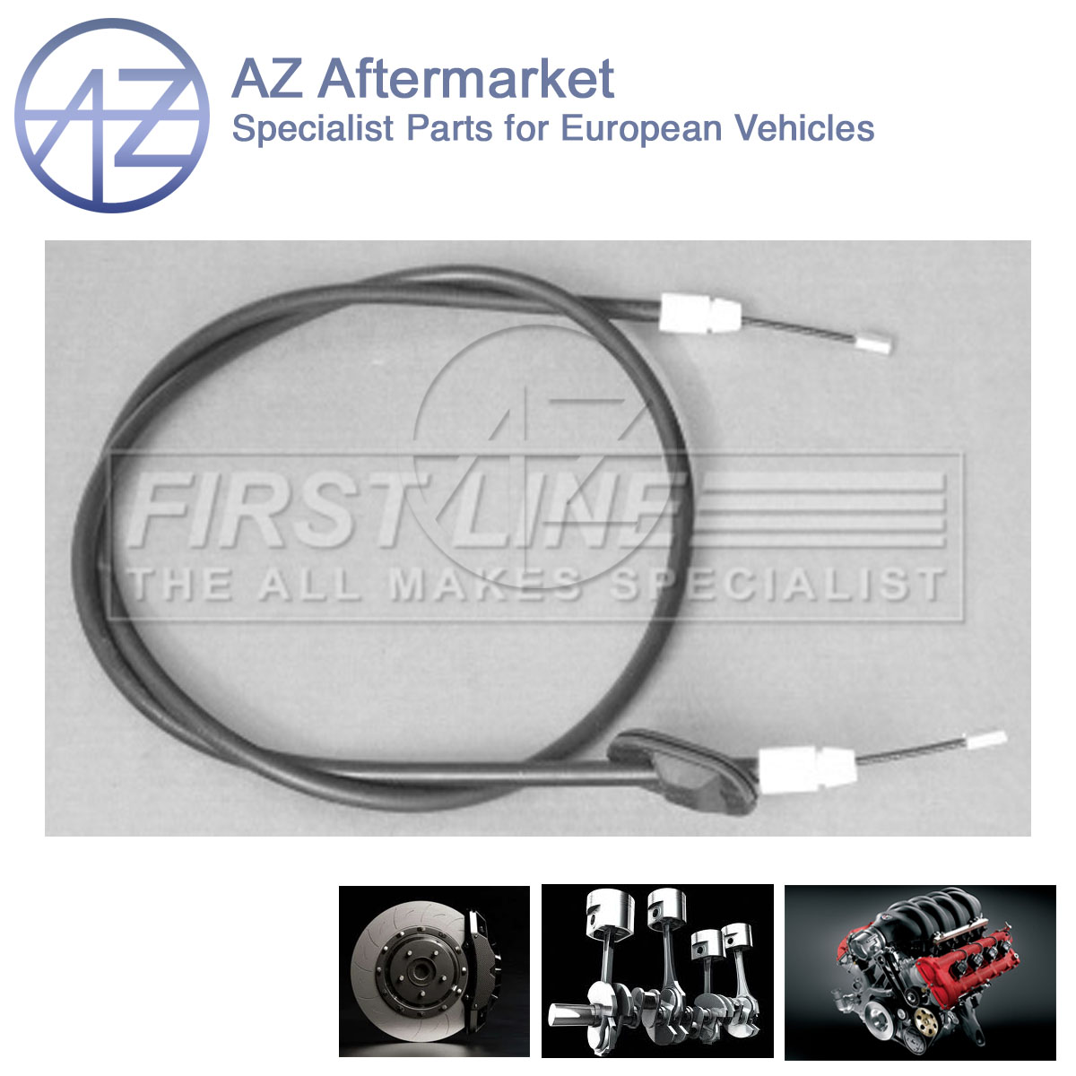 Fits Mercedes C-Class 2007- E-Class 2009-2016 AZ Front Hand Brake Cable ...