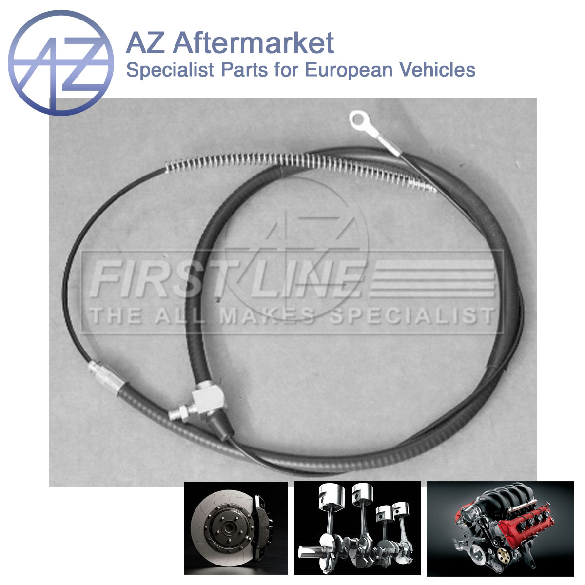 Fits LDV Convoy 1996-2009 2.4 D AZ Rear Right Hand Brake Cable 0759534 ...