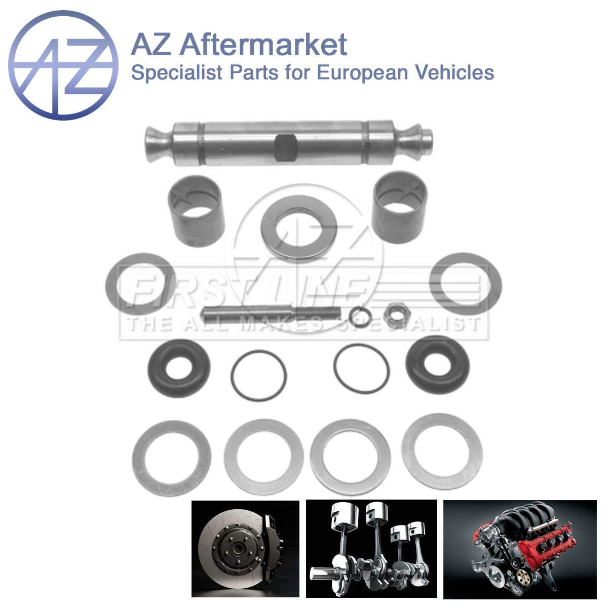 Adatto a LDV Sherpa Freight Rover 1.7 1.8 D 2.0 AZ kit di riparazione Kingpin anteriore BHM7224