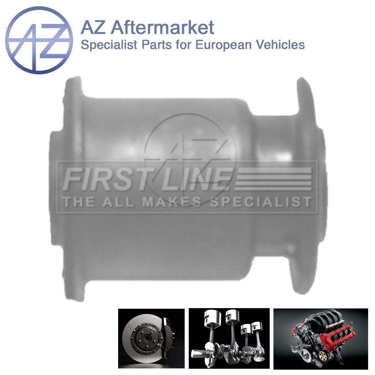 Fits VW Transporter 1990-2003 AZ Front Lower Track Control Arm Bush #2 ...