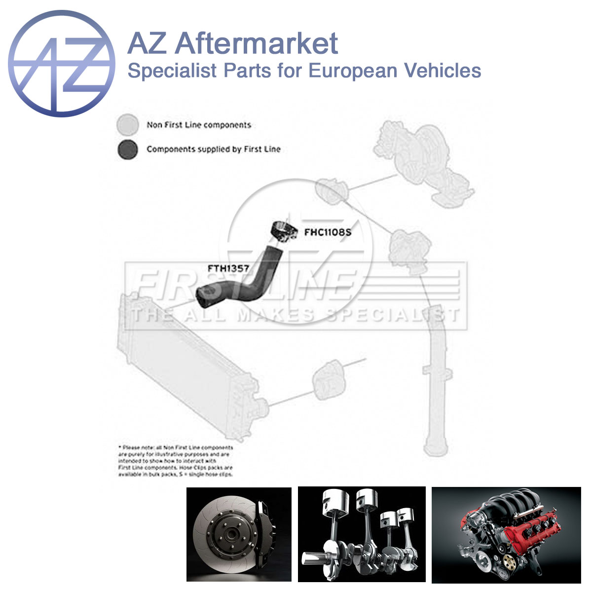 Fits Mercedes Sprinter 2006- 2.1 CDi 3.0 AZ Turbo Hose #2 9065283282 ...