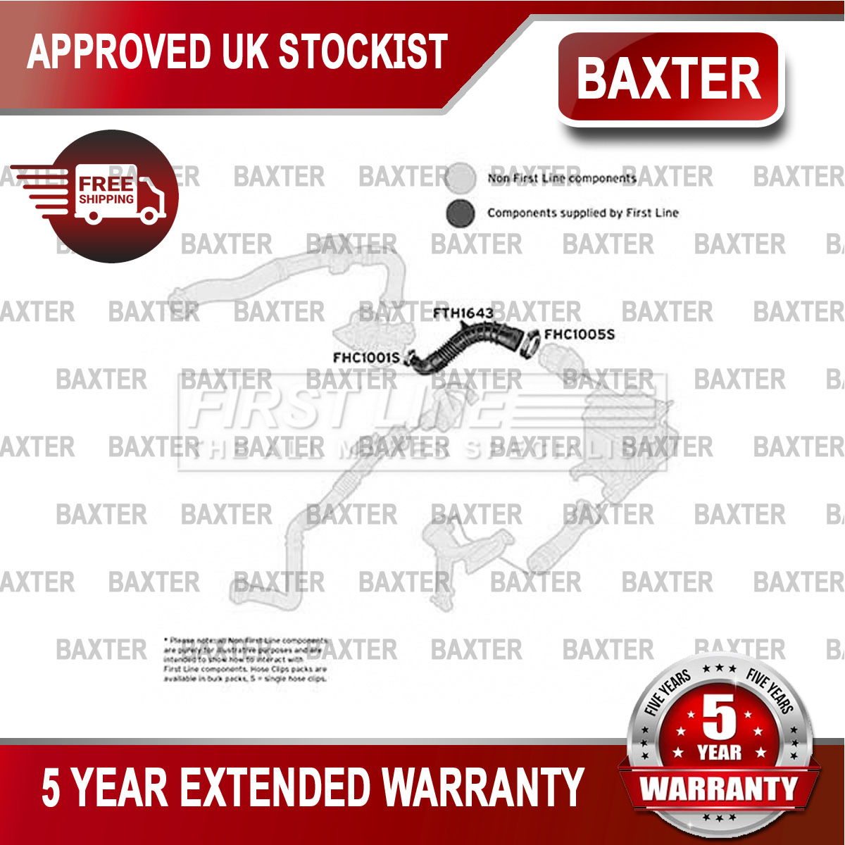 Fits Renault Kangoo 2008- 1.5 dCi Baxter Air Filter Intake Hose ...