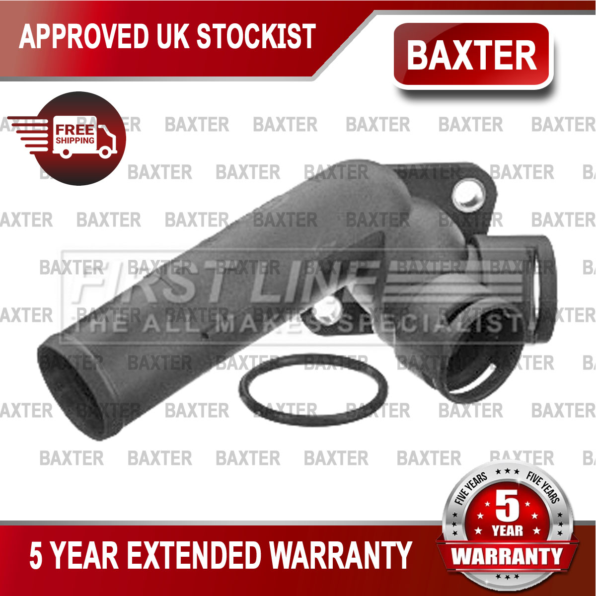Fits VW Transporter 1990-2003 2.4 D 2.5 TDi Baxter Coolant Flange ...