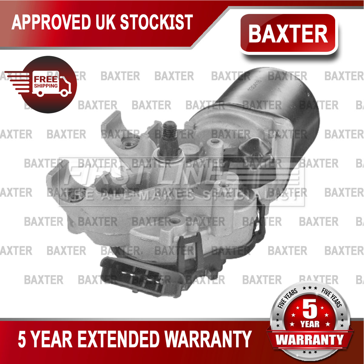 Fits Renault Clio 2001-2014 Baxter Front Windscreen Wiper Motor ...