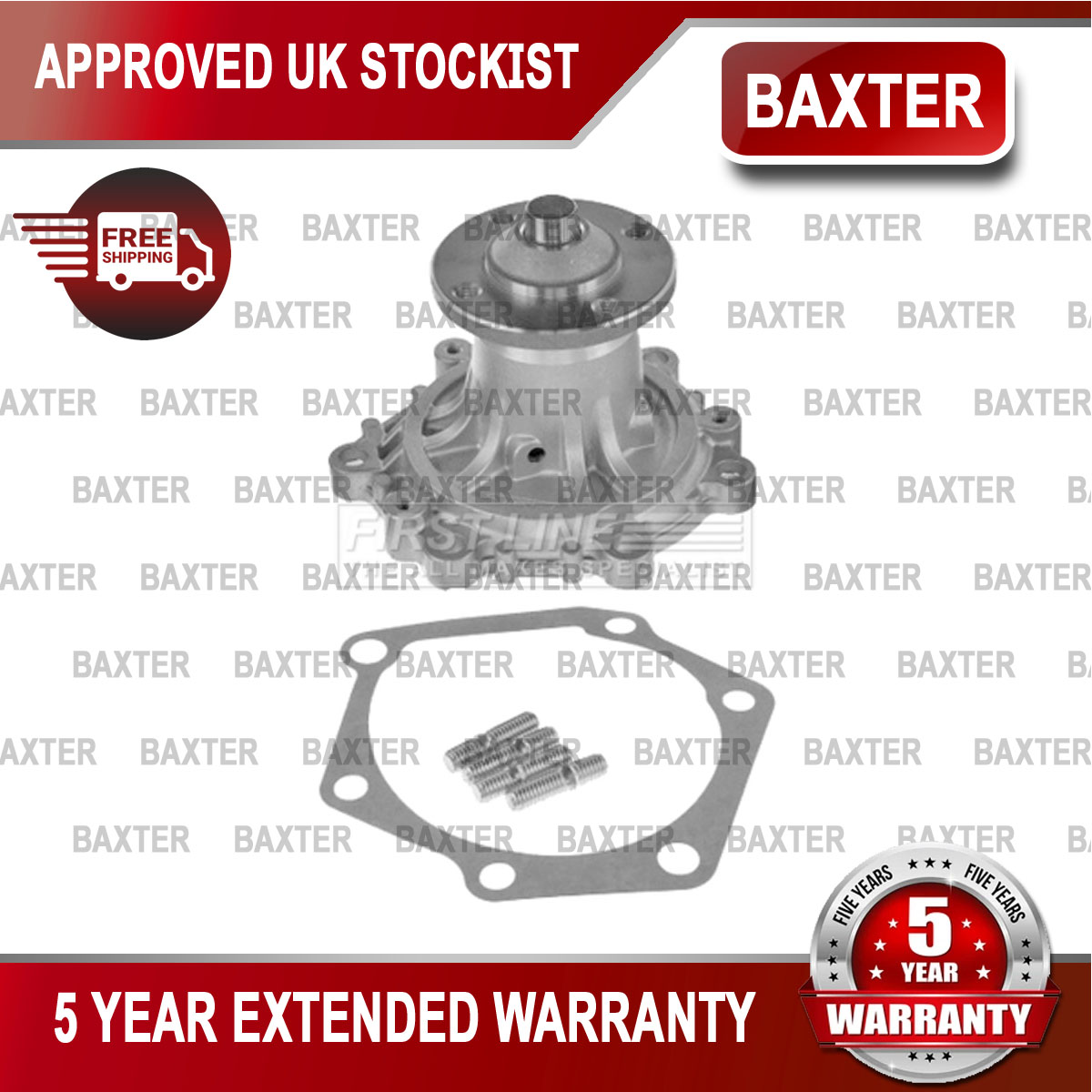 Fits Toyota Hilux 1988-2015 Hiace 1987-2012 Baxter Water Pump ...