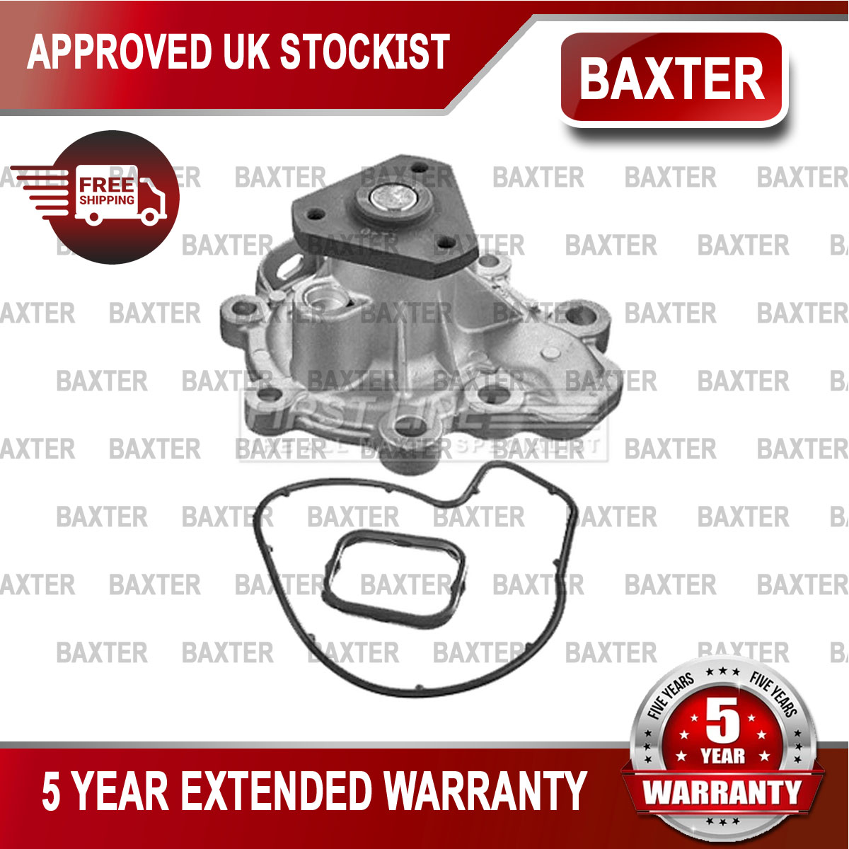 Fits Mazda 3 2013- 2 2014-2017 6 2012- 1.5 2.0 2.5 Baxter Water Pump ...