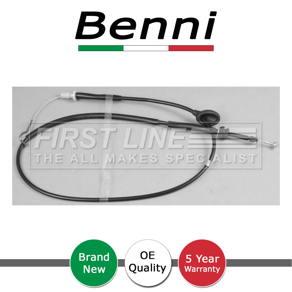 Cavo frizione acceleratore Benni adatto a VW Golf Caddy Jetta 1.0 1.3 1.6 1.8