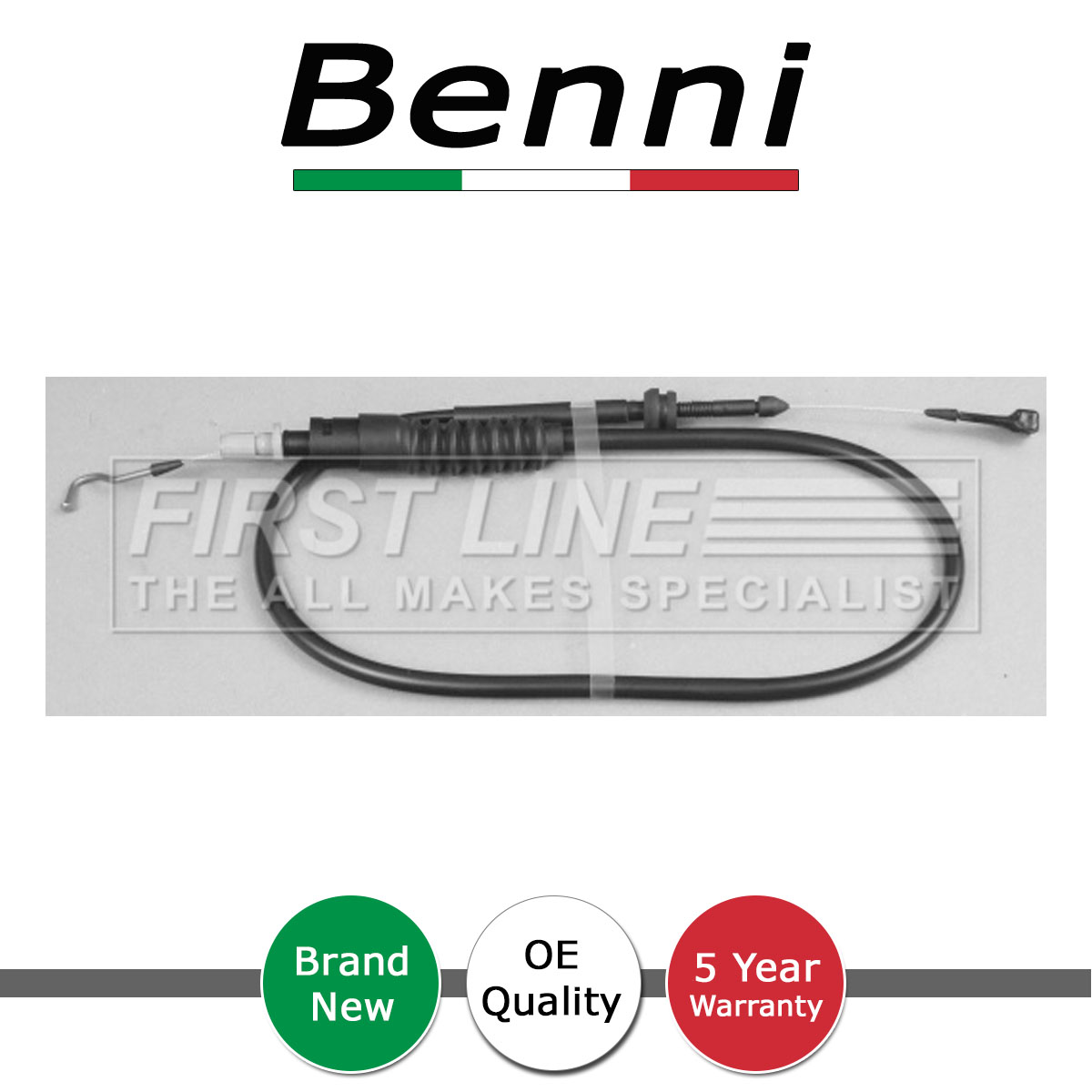 Cavo frizione acceleratore Benni adatto a VW Transporter 1990-2003 2.4 D 701721555K