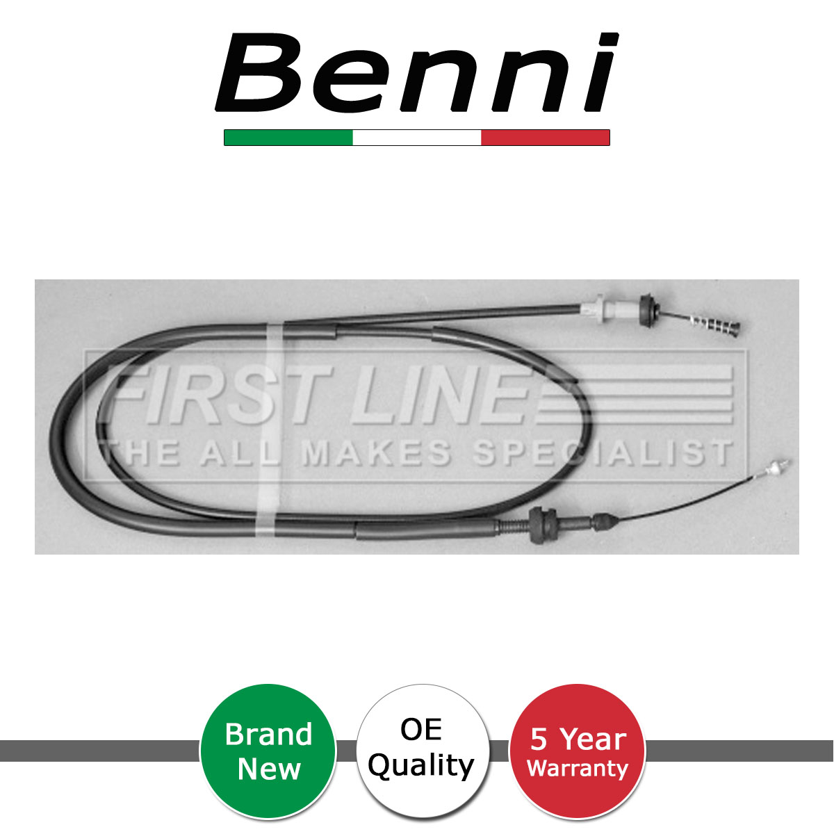 Cavo frizione acceleratore Benni adatto a VW Maggiolino da golf Bora 2.0 1J2721555Q