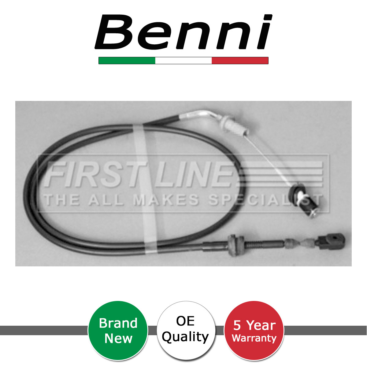 Cavo frizione acceleratore Benni adatto a VW Polo 1994-1997 1.9 D 6N2721555B