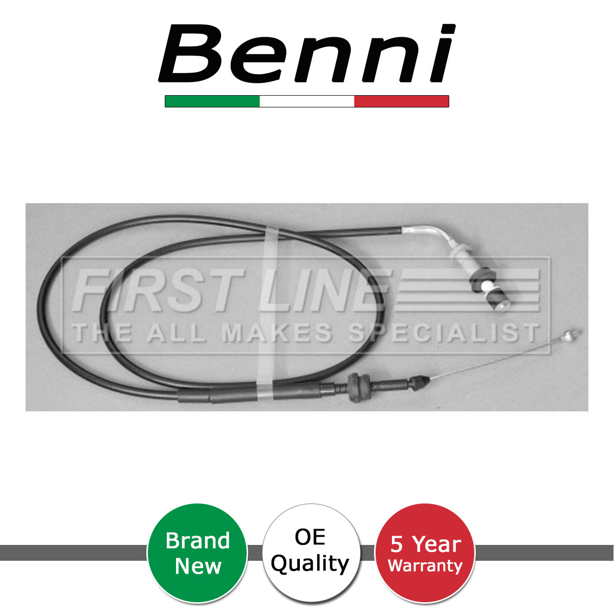 Cavo frizione acceleratore Benni adatto a VW Polo 1994-1999 1.0 1.3 1.6 6N2721555C