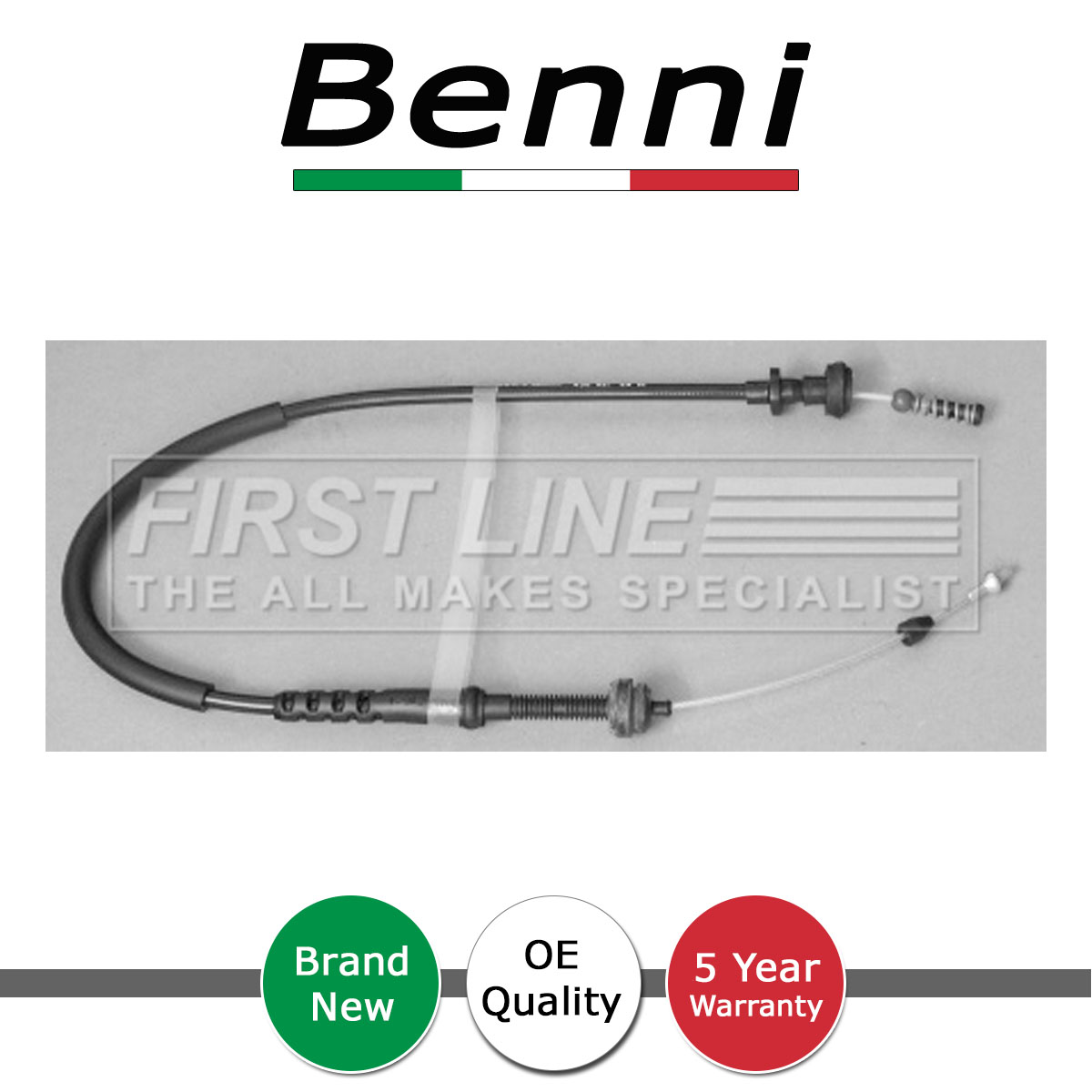 Cavo frizione acceleratore Benni adatto a VW Golf 1991-1998 2.0 1H0721555M