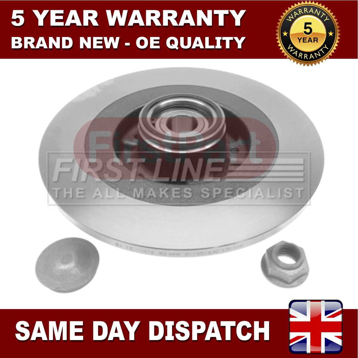 Fits Renault Scenic 2009- 2.0 dCi FirstPart Rear Wheel Bearing Kit ...