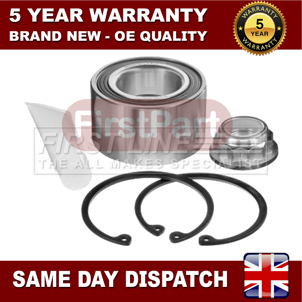 Fits Seat Arosa VW Polo Lupo Golf Jetta FirstPart Front Wheel Bearing ...
