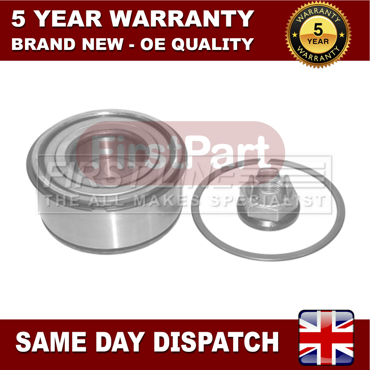 Fits Renault Clio Scenic Kangoo FirstPart Front Rear Wheel Bearing Kit ...