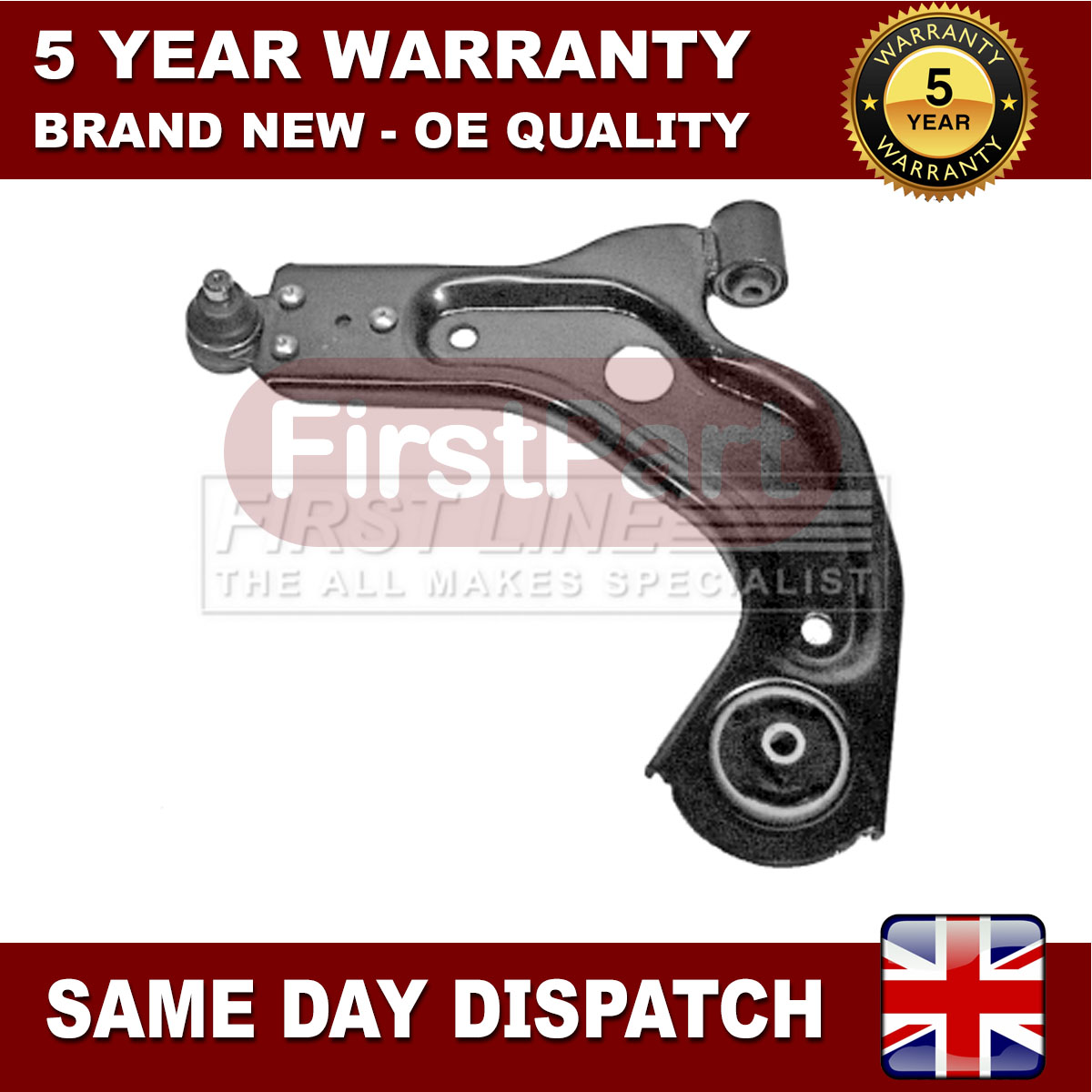 Fits Ford Fiesta 1998-2002 FirstPart Front Left Track Control Arm ...