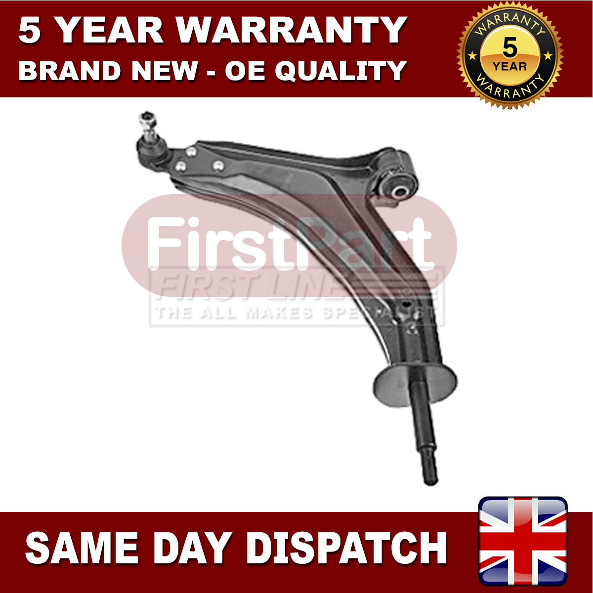 Fits Land Rover Freelander FirstPart Front Left Lower Track Control Arm ...