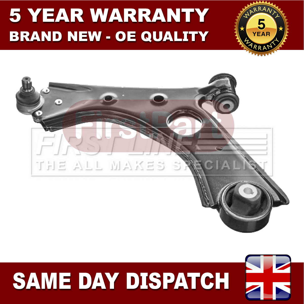 Fits Vauxhall Combo Fiat Doblo FirstPart Front Left Lower Track Control ...