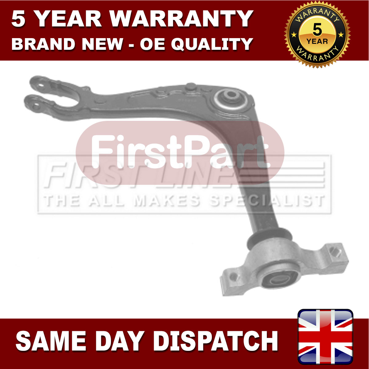 Fits Citroen C5 2005- FirstPart Front Left Track Control Arm 3520X6 ...