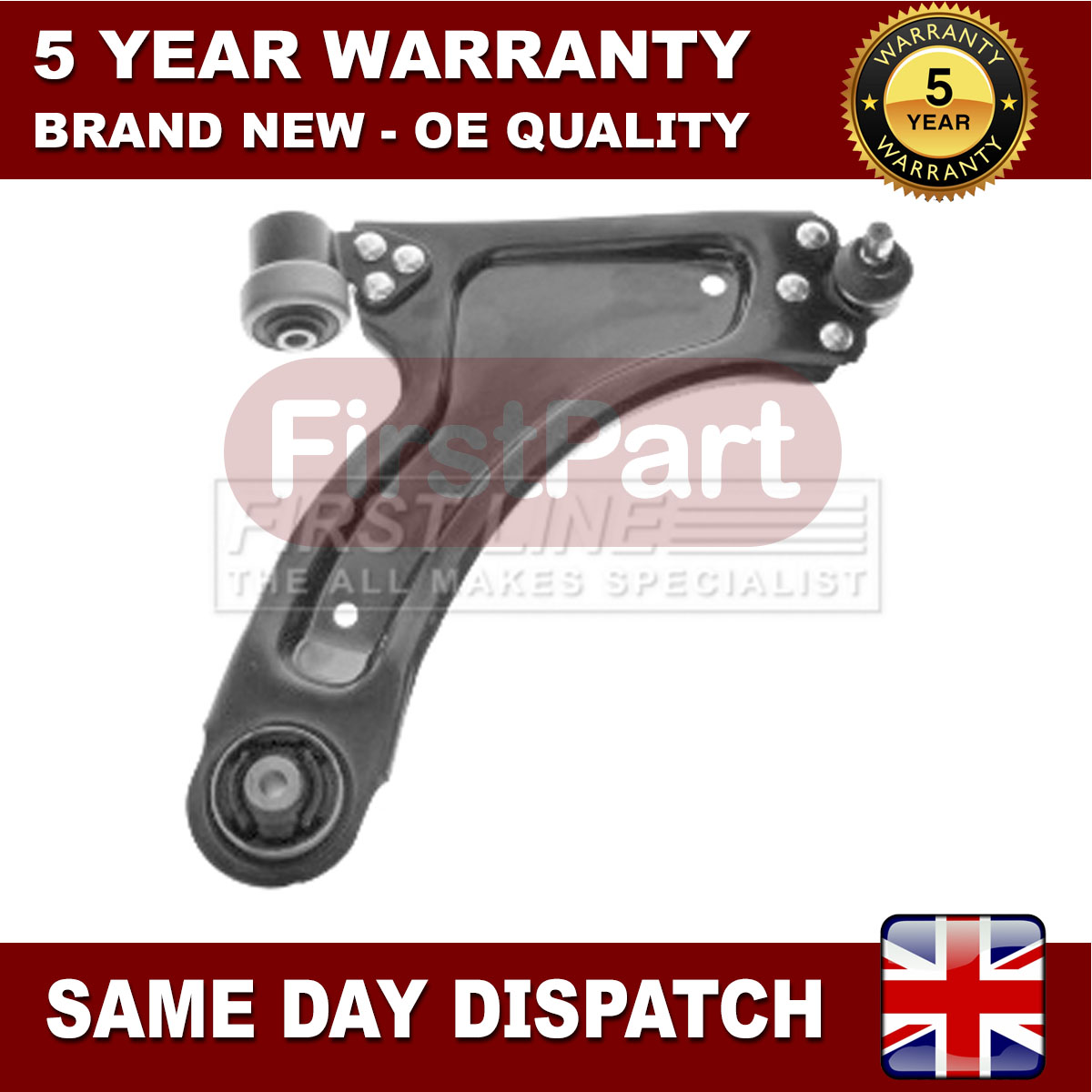 Fits Vauxhall Corsa Combo FirstPart Front Right Lower Track Control Arm ...