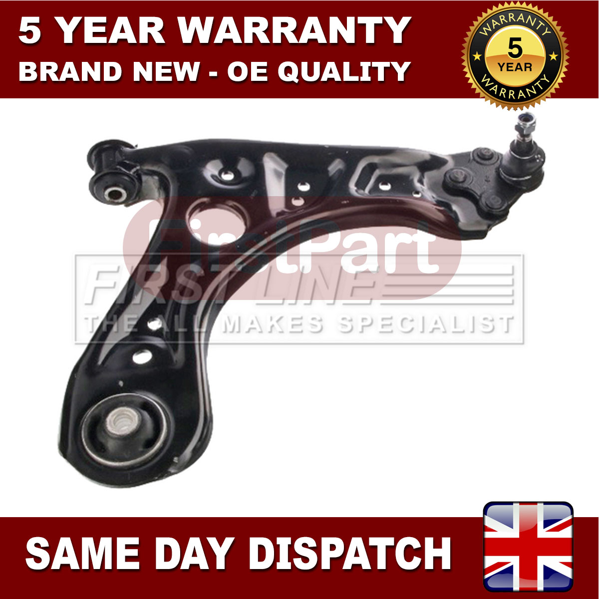 Fits VW Polo 2010- 1.4 1.6 FirstPart Front Right Track Control Arm ...