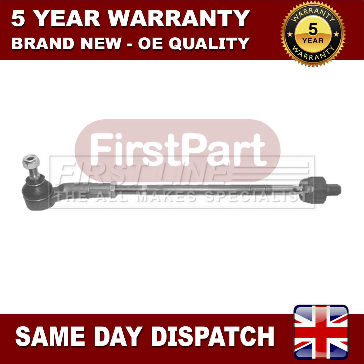 Fits VW Polo Skoda Fabia Seat Ibiza FirstPart Front Left Track Tie Rod ...