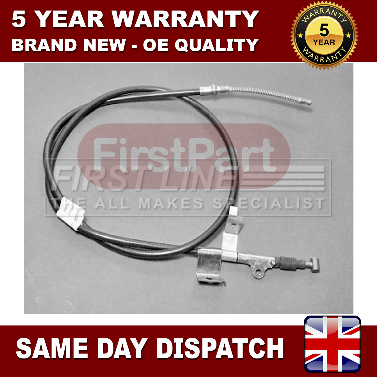 Fits Nissan Primera 1.6 2.0 D FirstPart Rear Left Hand Brake Cable #1 ...