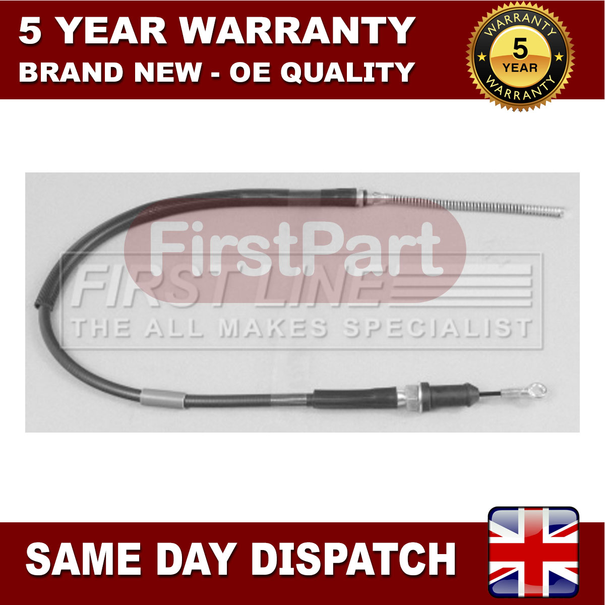 Fits Defender 2.5 D TD5 TDi 3.9 FirstPart Front Hand Brake Cable ...