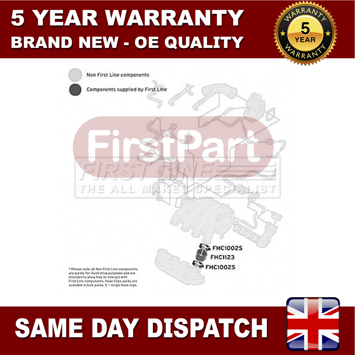 Fits Audi A4 2000-2008 A6 1997-2005 1.6 1.8 2.0 FirstPart Turbo Hose ...