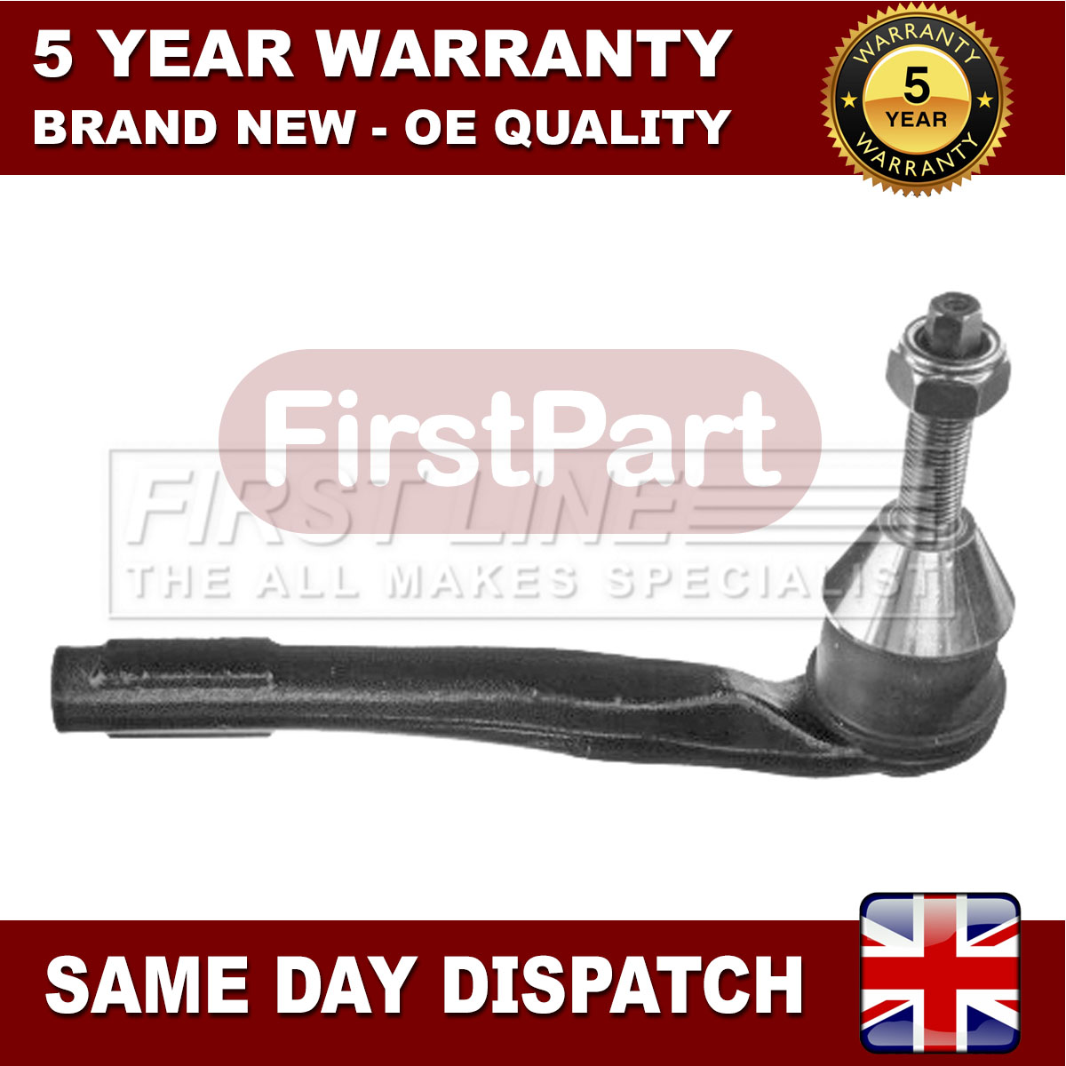 Fits Mercedes C-Class 2013- E-Class 2016- FirstPart Tie Rod End #3 ...