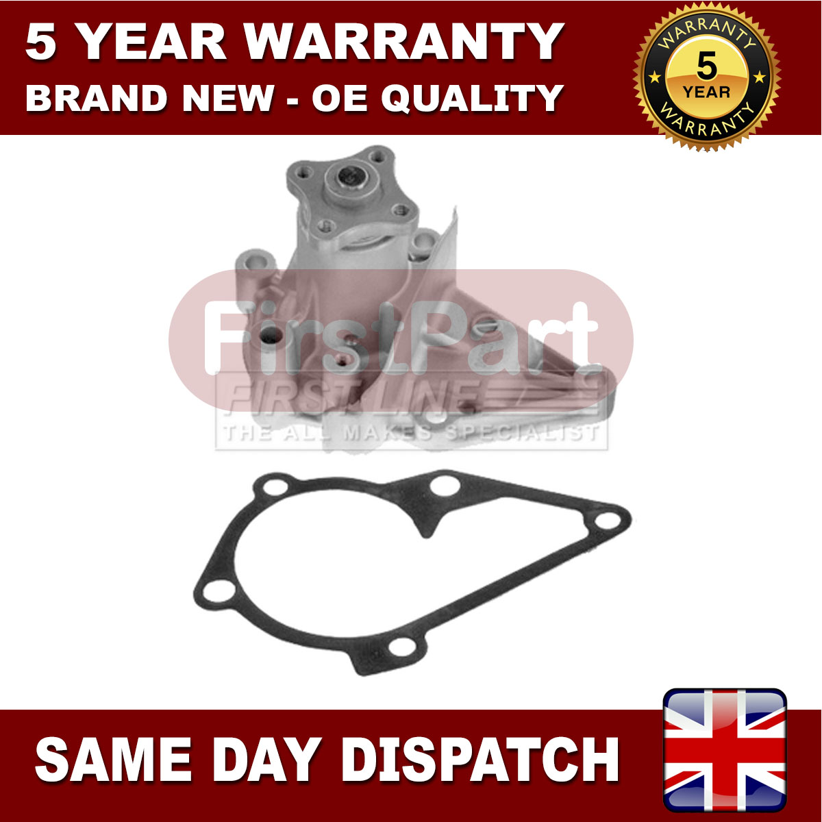 Fits Matrix Getz Coupe Accent Rio 1.4 1.5 1.6 FirstPart Water Pump ...