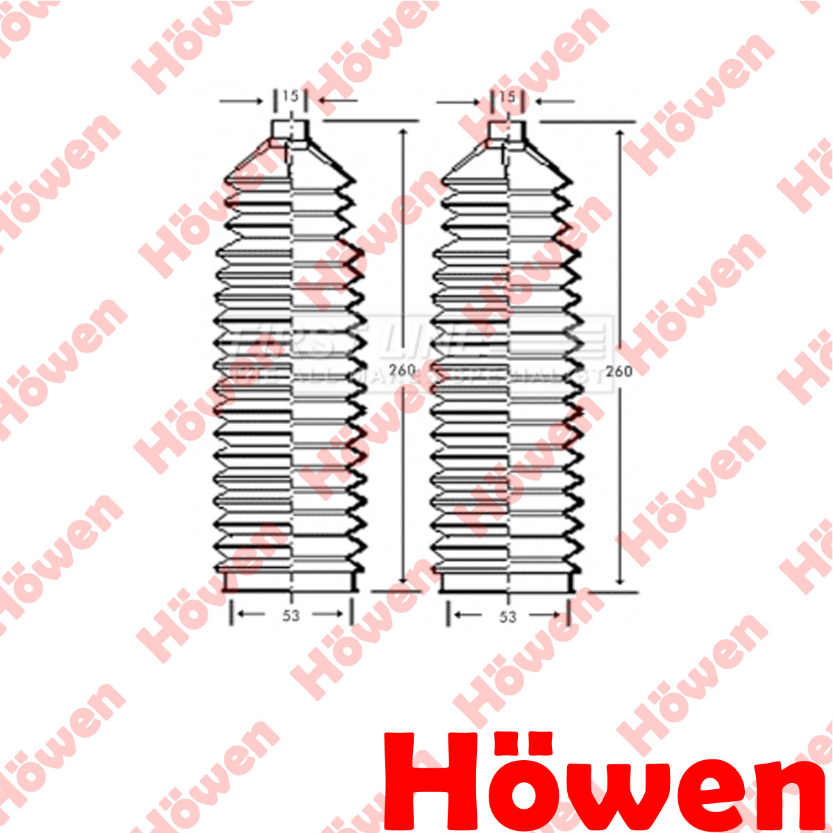 Fits Peugeot Boxer Fiat Ducato Steering Rack Boot Set Front Howen | eBay UK