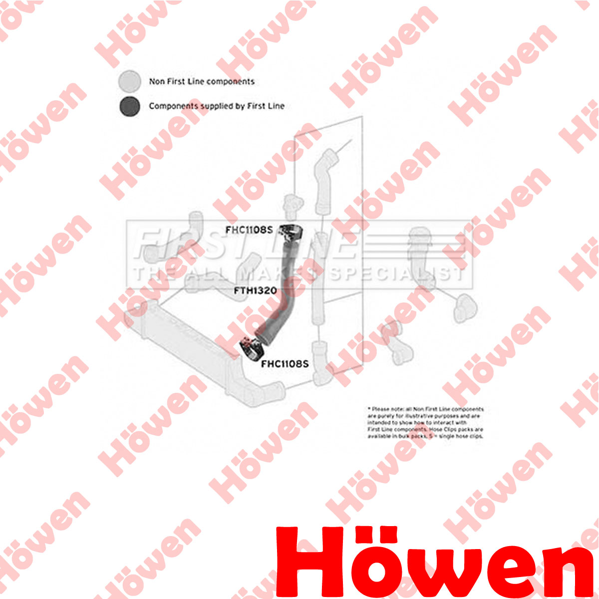 Fits Mercedes E-Class 1997-2003 1.8 Turbo Hose Howen #2 2105283182 ...
