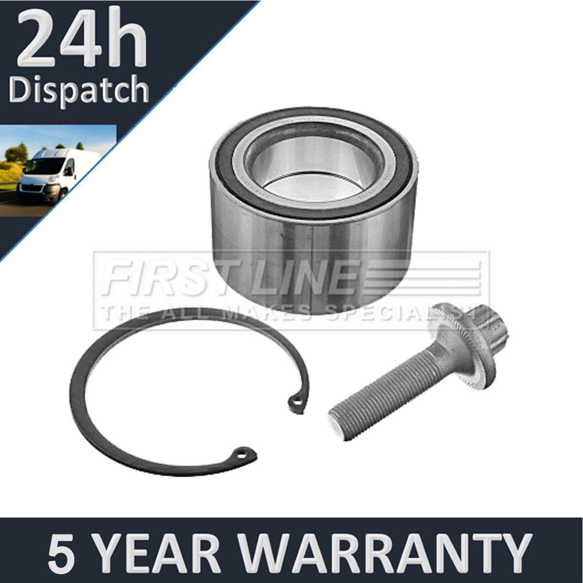Fits Mercedes C-Class E-Class Purevue Front Left Wheel Bearing Kit ...