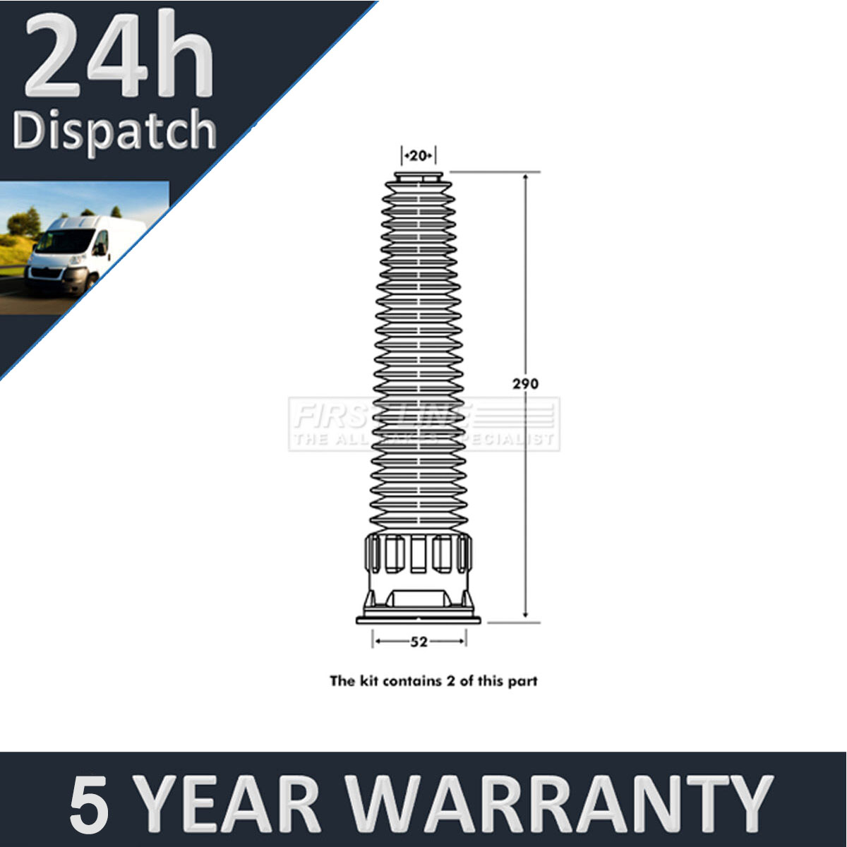 Fits Renault Megane Laguna Espace Purevue Front Shock Absorber Dust ...