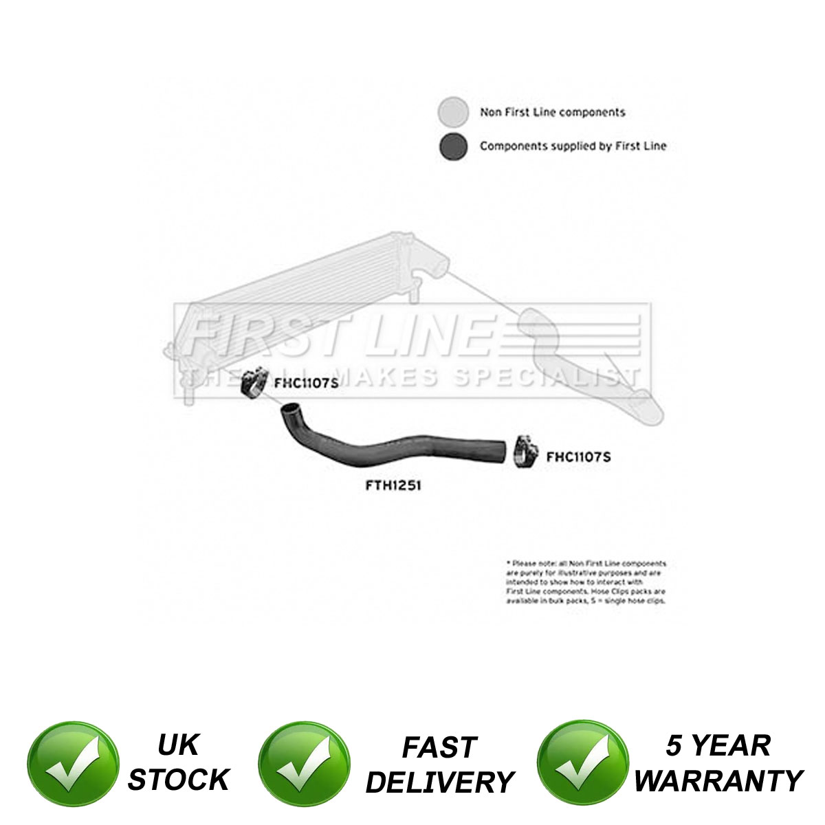 Turbo Hose SJR Fits Land Rover Defender 2006-2016 2.4 TD4 #1 PNH500660 ...
